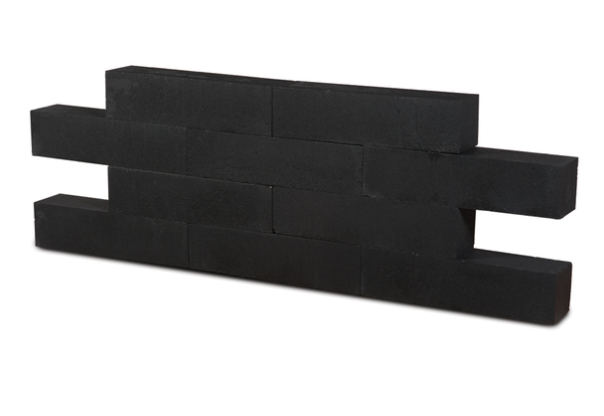 Lineablock small 12x12x60cm black | Steenbergen Sierbestrating