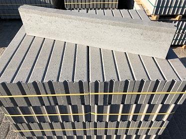 Opsluitband 8x20x100cm grijs | Steenbergen Sierbestrating