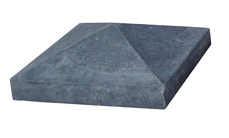 Paalmuts 37x37 zwart beton | Steenbergen Sierbestrating