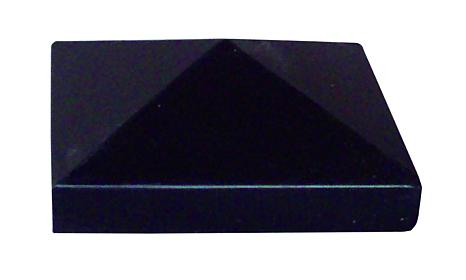 Paalmuts 37x37 zwart gecoat | Steenbergen Sierbestrating